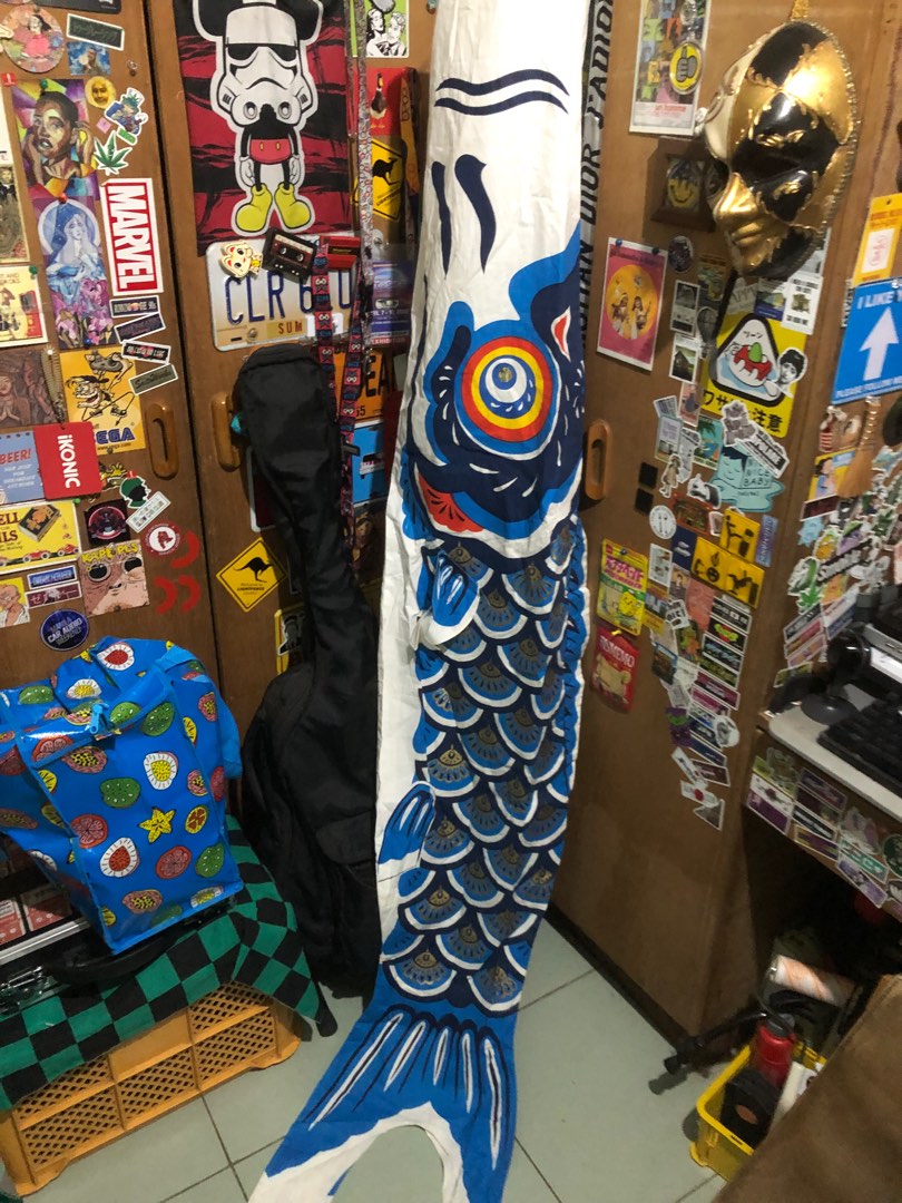 Vintage Koi fish wind sail Jumbo large size, Hobbies & Toys ...