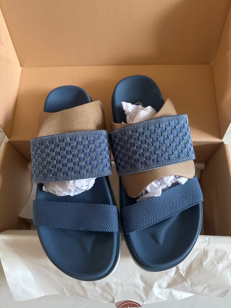VIVAIA light blue slides, Women's Fashion, Footwear, Flipflops and ...