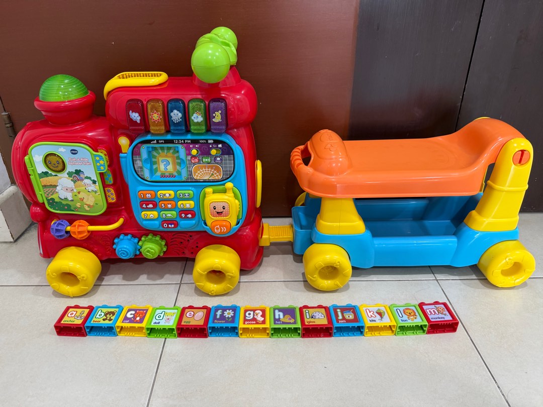 VTech Push & Ride Alphabet Train, Babies & Kids, Infant Playtime on ...