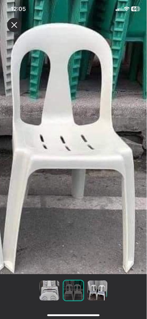 white monoblock chair, Furniture & Home Living, Office Furniture ...