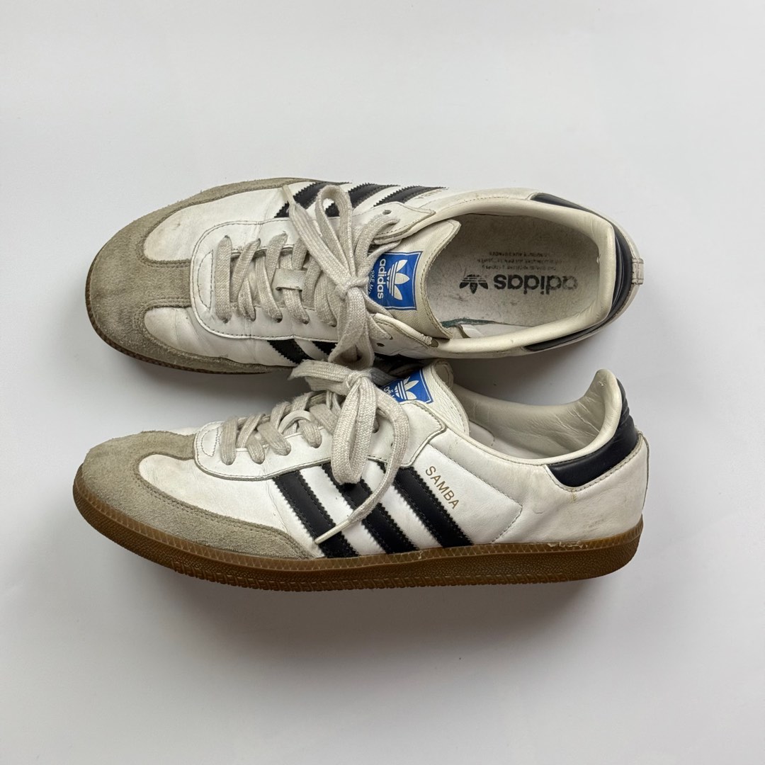 White Samba OG Short Tongue, Men's Fashion, Footwear, Sneakers on Carousell
