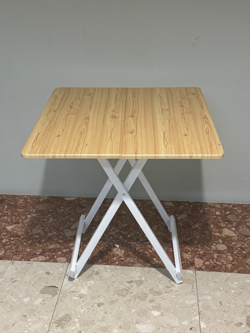 Wooden Foldable Table, Furniture & Home Living, Furniture, Other Home ...