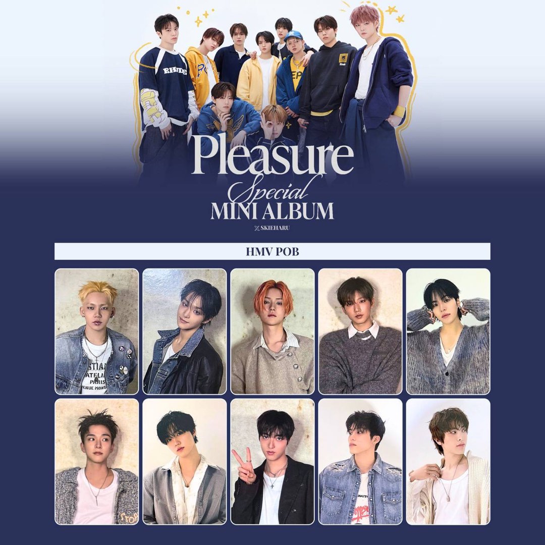 WTS TREASURE HMV POB (tags: pleasure album photocard poca pc hyunsuk jihoon yoshi junkyu jaehyuk ...