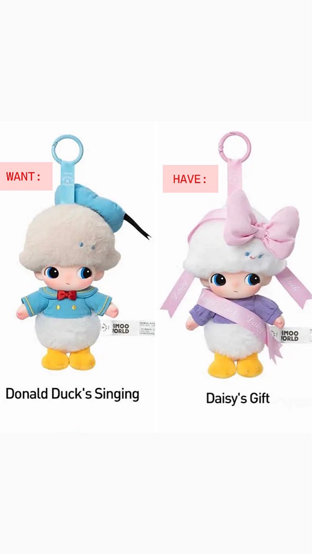 *PENDING* WTS/WTT- BNIF Dimoo World x Disney Vinyl Plush Keychain ...