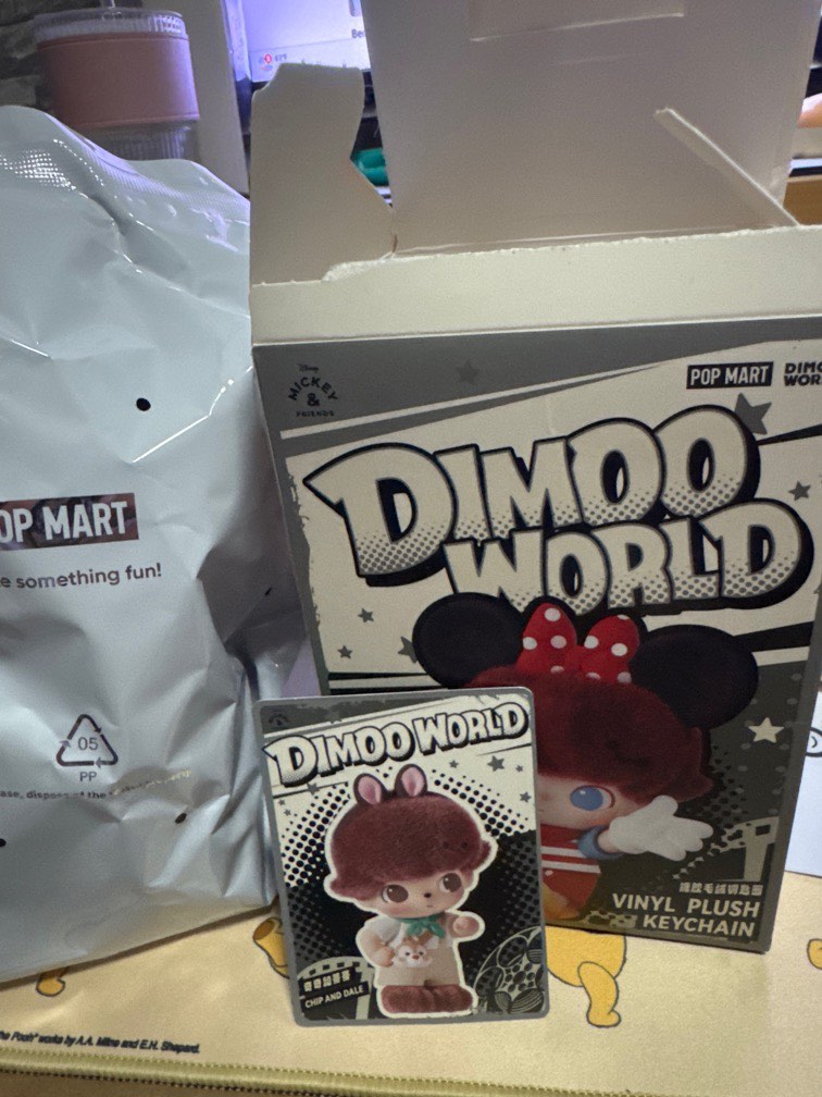 WTT Dimoo World Disney Vinyl Plush Chip & Dale, Hobbies & Toys, Toys ...