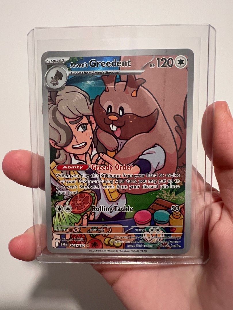 205 Arven’s Greendent IR DRI Eng destined rivals Pokemon TCG card ...