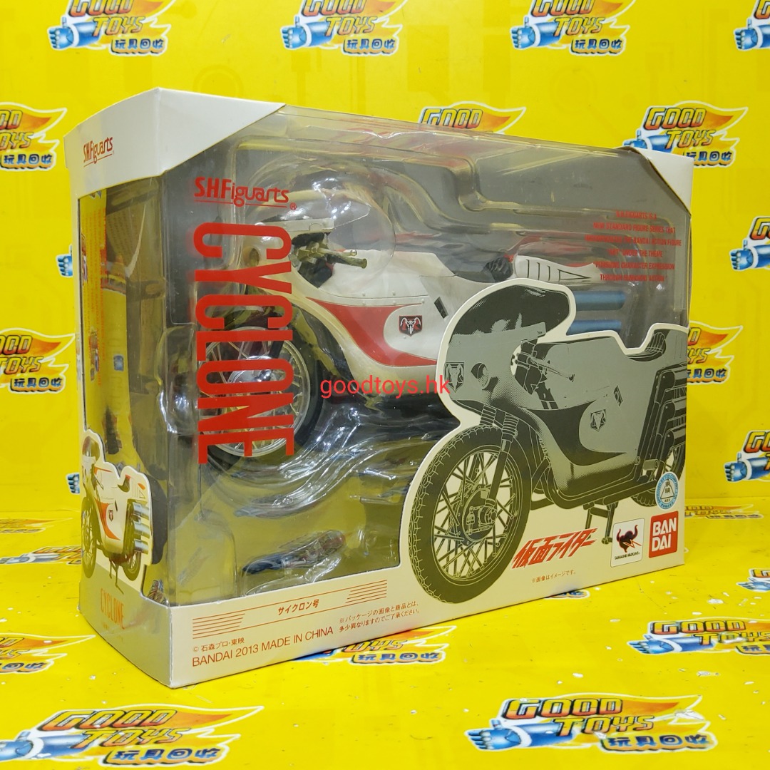 中古已開封 BANDAI SHF CYCLONE 幪面超人 舊1號 專用 旋風號 電單車, 興趣及遊戲, 玩具 & 遊戲類 - Carousell