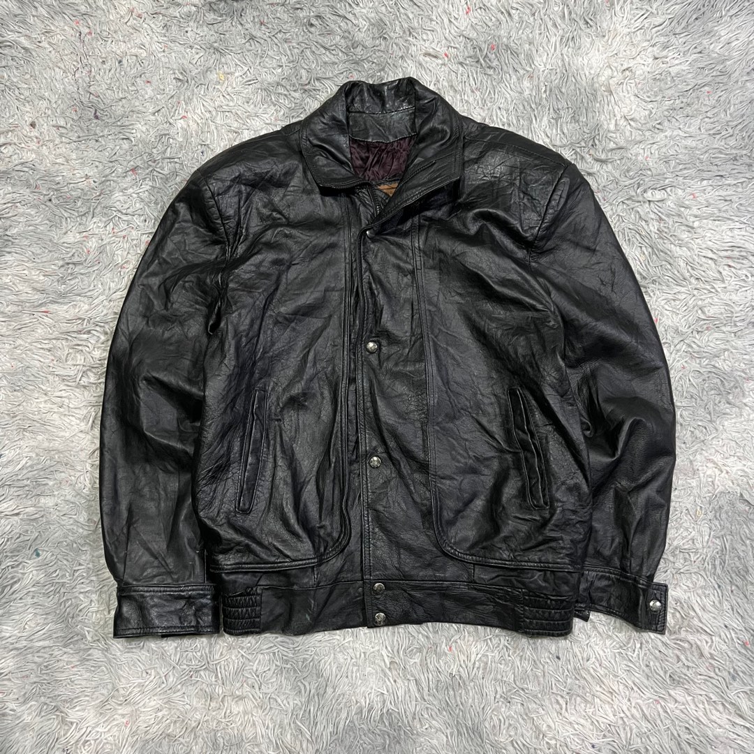 Agua azul genuine leather jacket, Men's Fashion, Coats, Jackets and ...