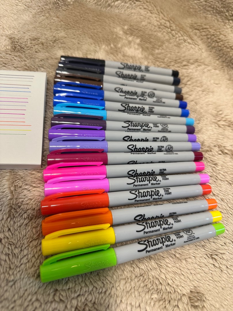 authentic sharpie ultra fine point permanent markers, Hobbies & Toys ...