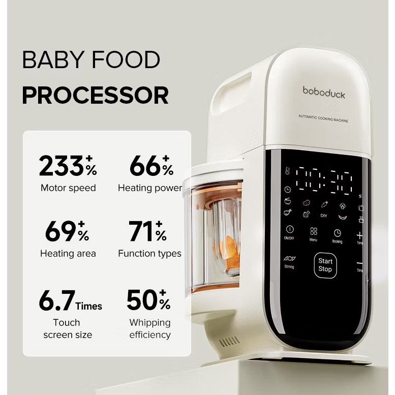 Boboduck 12 in 1 Digital Premium Multi-Functional Baby Food Processor ...