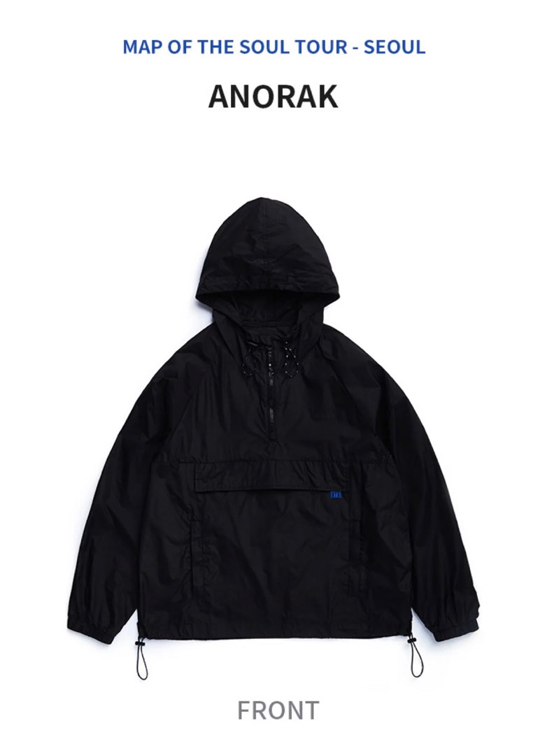 Bts anorak jacket map of the soul tour, Fesyen Pria, Pakaian , Baju ...