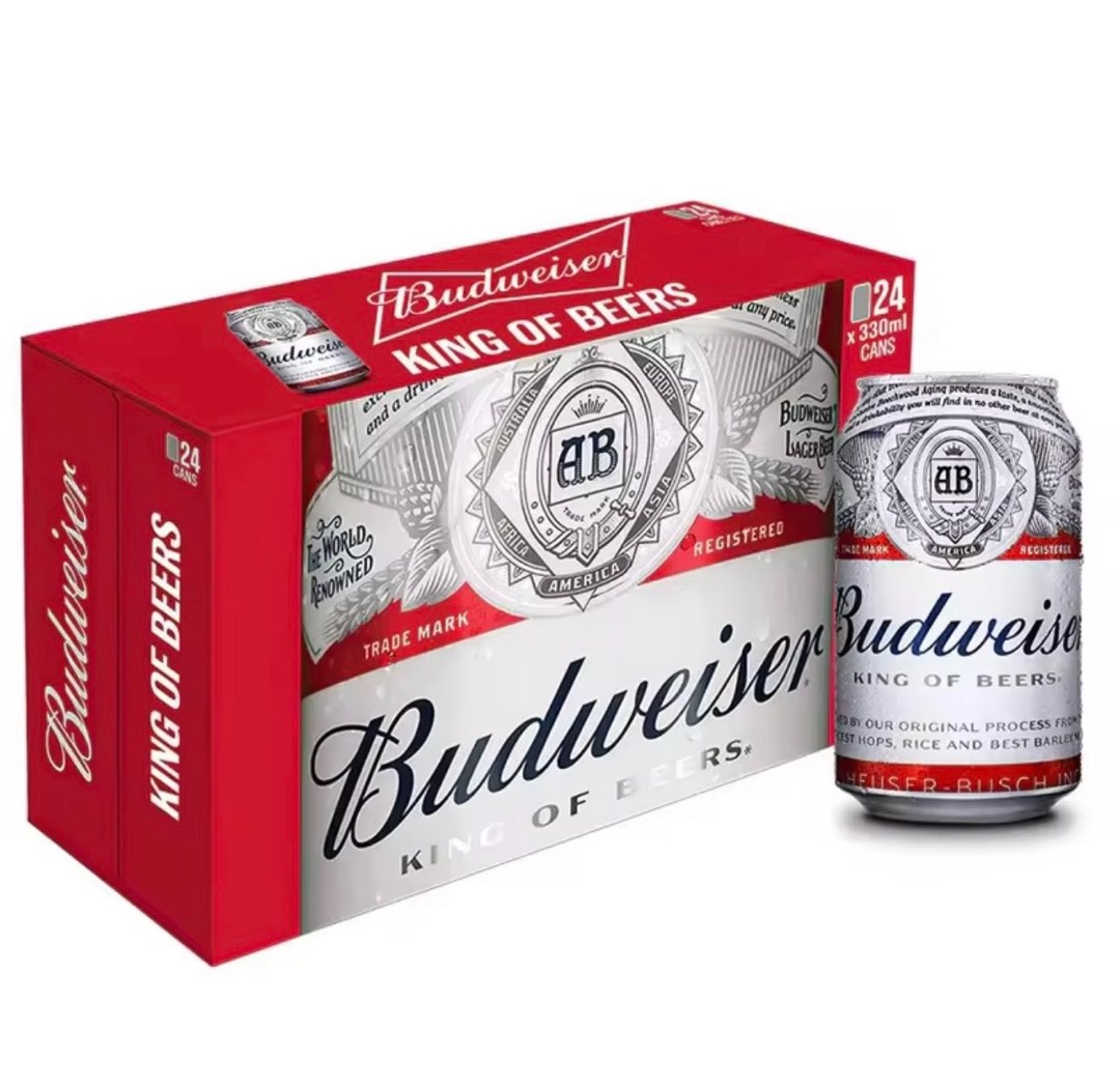 Budweiser can 330ml x24 (bbd dec25), Food & Drinks, Alcoholic Beverages ...