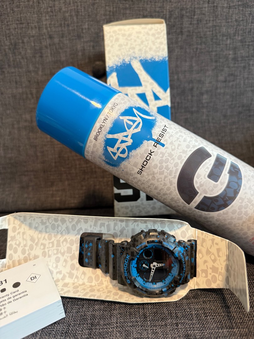 Casio G-Shock x Stash Graffiti GA-100ST-2A limited edition rare, Men's ...