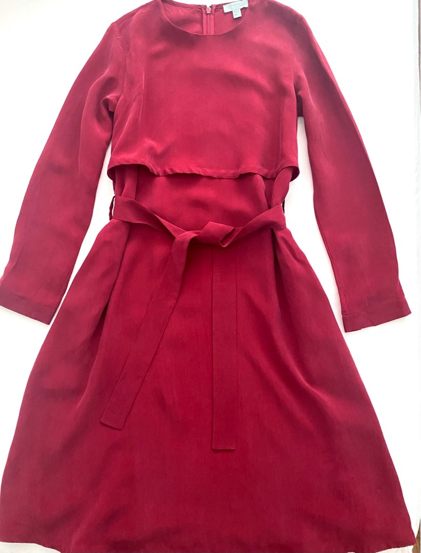 COS Red Dress, Women's Fashion, Dresses & Sets, Dresses on Carousell