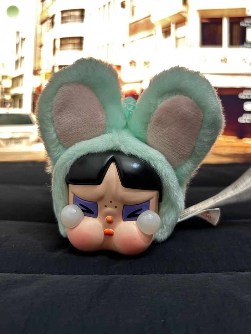 Crybaby x PPG Powerpuff Girls Keychain Plush Bubbles Bunny, Hobbies ...