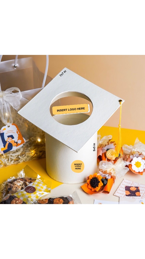 Custom Toga Hat Gift Box with Clear Window | Graduation Gift Box ...