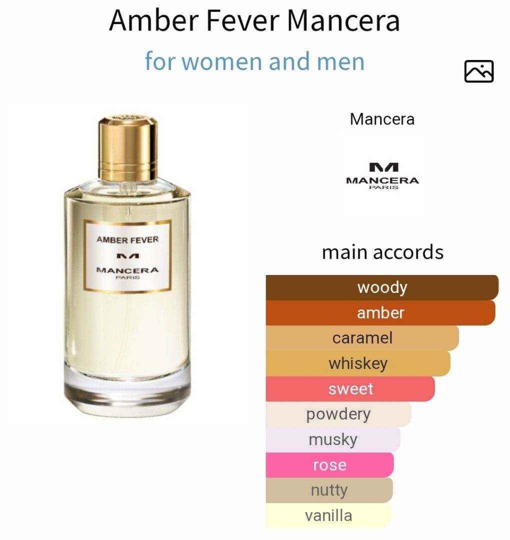(DECANT) Mancera Amber Fever, Beauty & Personal Care, Fragrance ...