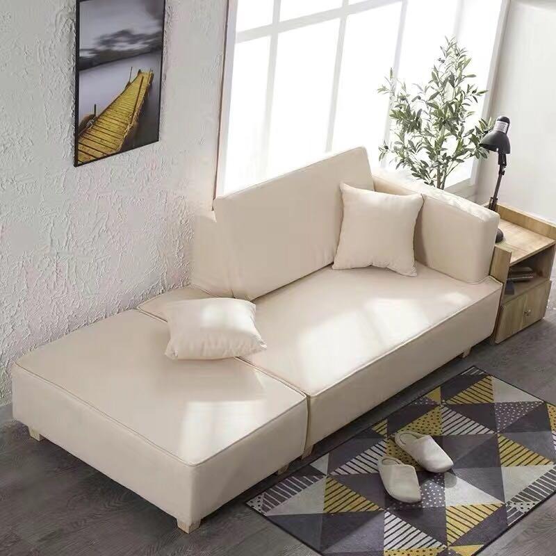 Deluxe sofa bed fabric sofa bed Japanese tatami simple small apartment ...