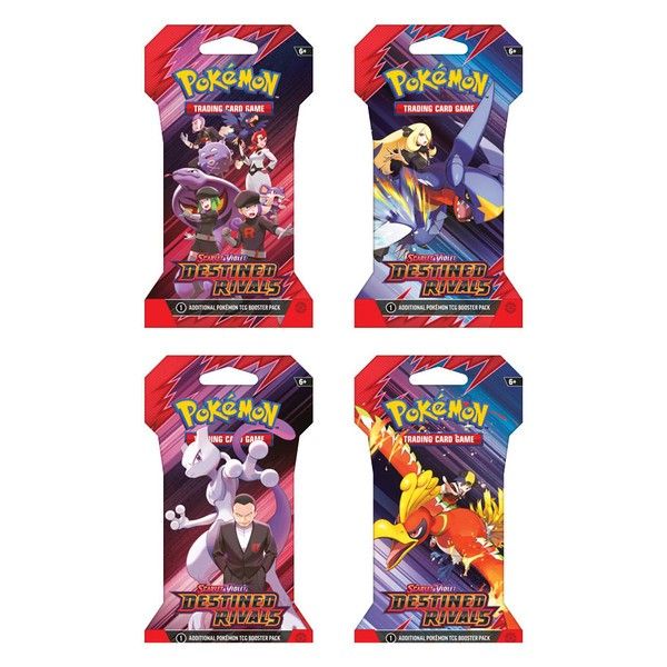 NEW! Destined Rivals Sleeved Booster Packs Pokemon TCG Team Rocket ...