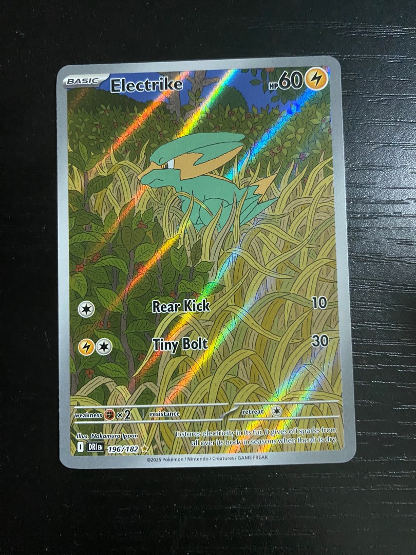 Electrike IR Pokemon Destined Rivals TCG Card, Hobbies & Toys, Toys ...