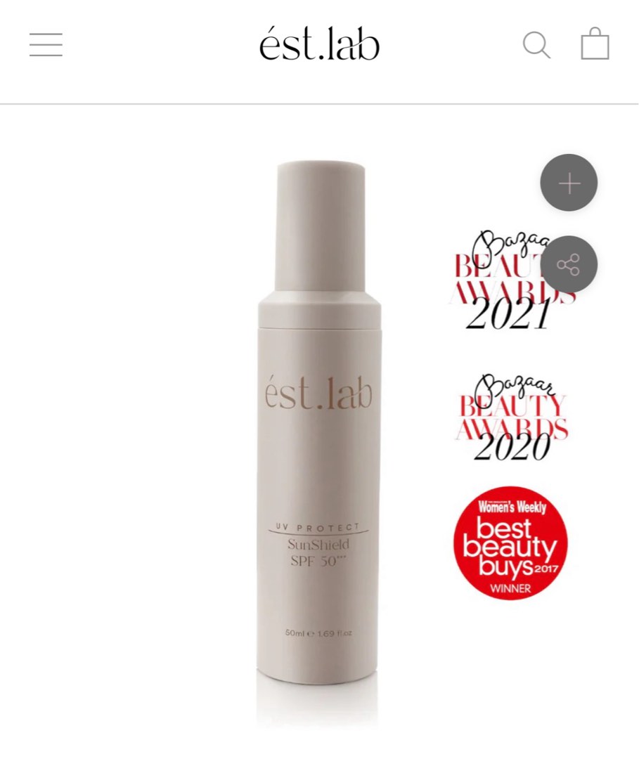 EST LAB SUNSHIELD SPF 50***, Beauty & Personal Care, Face, Face Care ...
