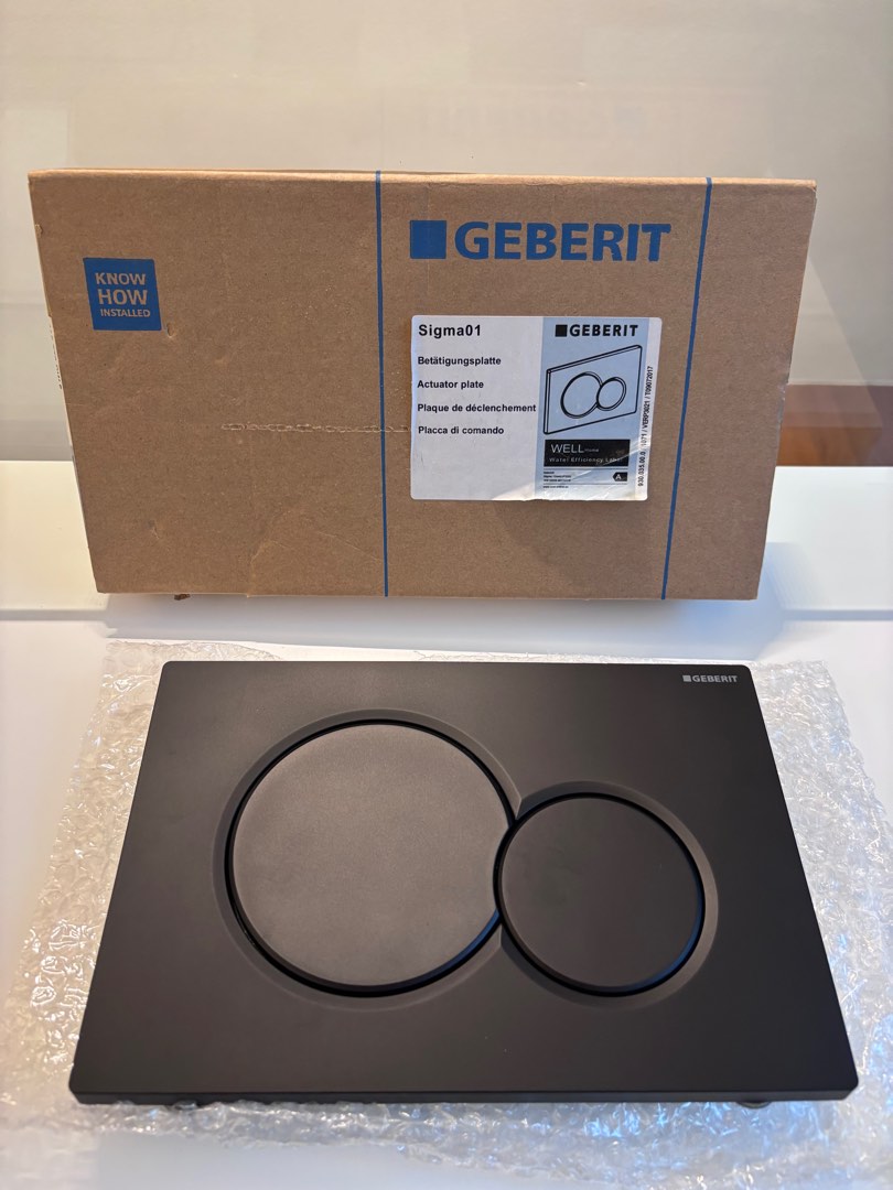 Geberit BLACK flush panel, Everything Else on Carousell