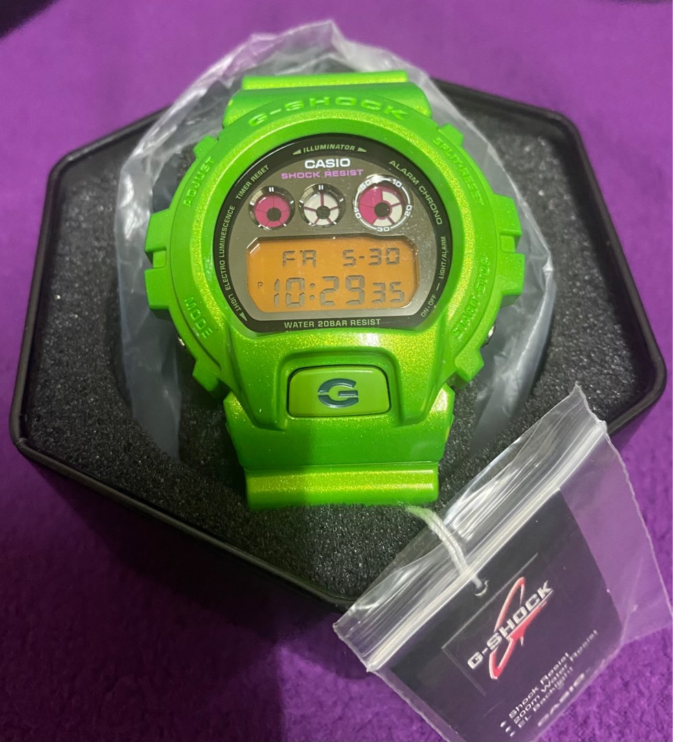 G-shock DW 6900 NB3 Hulk complete Asia set, Men's Fashion, Watches ...