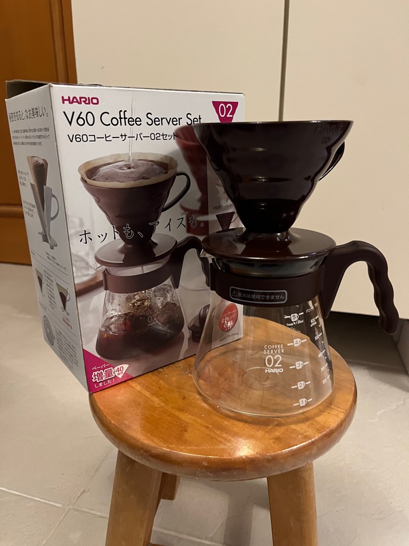 Hario V60 Coffee Server Set, 家庭電器, 廚房電器, 咖啡機及咖啡壺 - Carousell