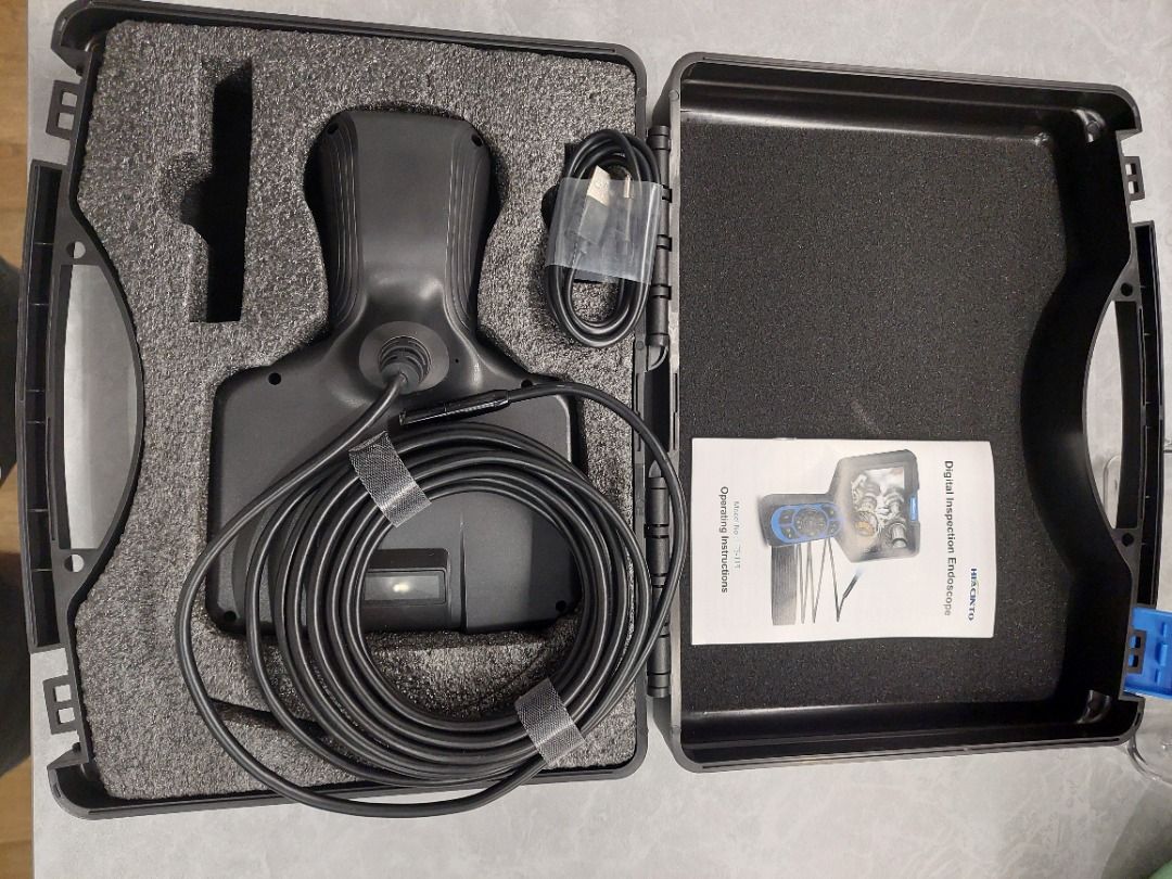 Hiacinto Triple Lens Endoscope Camera, 5 Inch IPS Screen Borescope ...