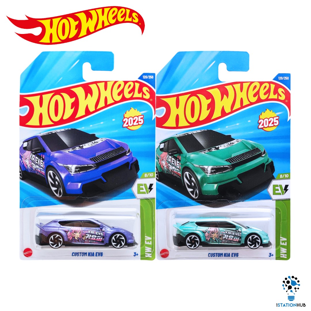 Hot Wheels HW EV Custom Kia EV6 Car | Hotwheels Mattel Collector Toys ...