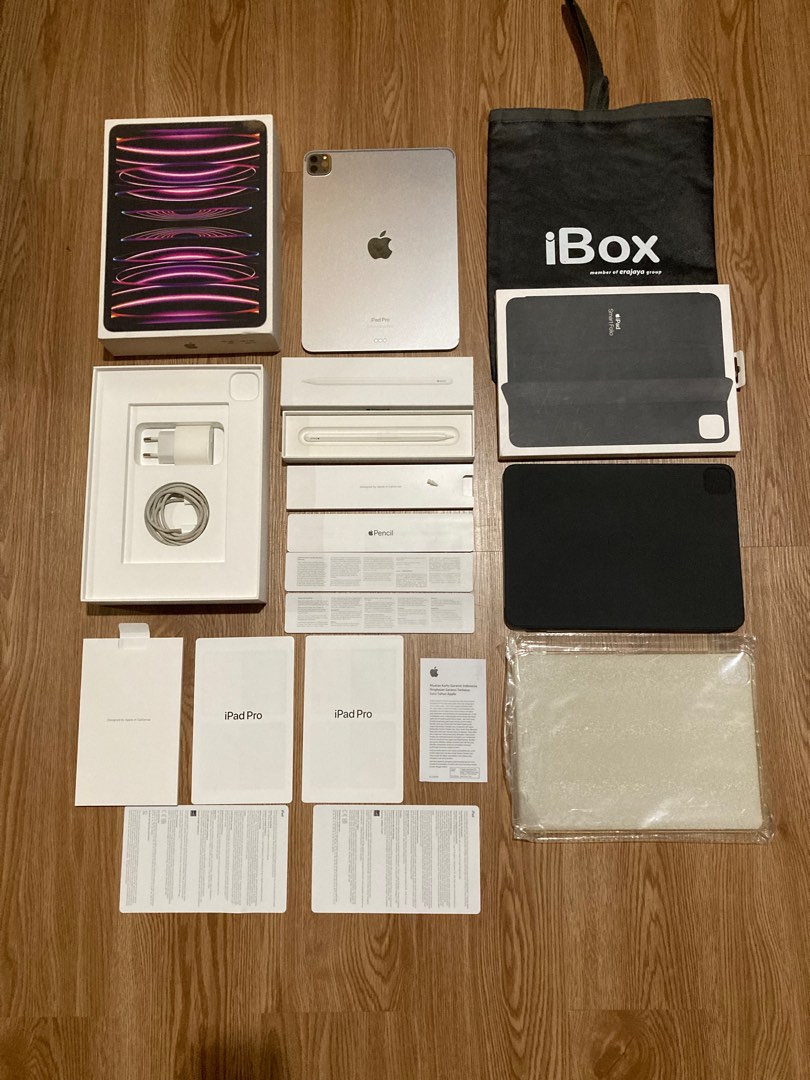 Ipad Pro M2 128gb IBOX Resmi Fullset lengkap original, Telepon Seluler ...
