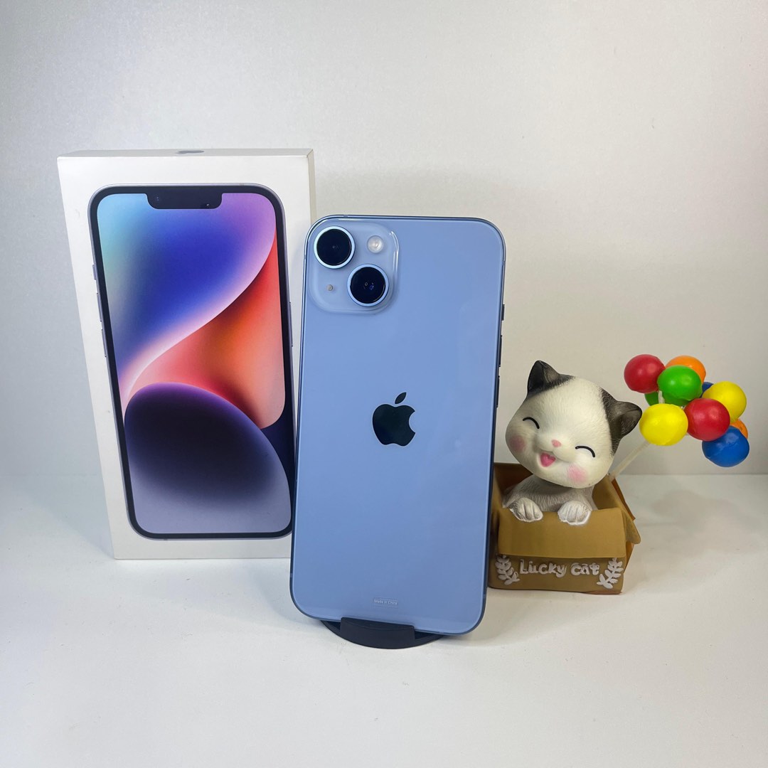 Iphone 14 128gb ibox blue garansi on mei 2026, Telepon Seluler & Tablet ...