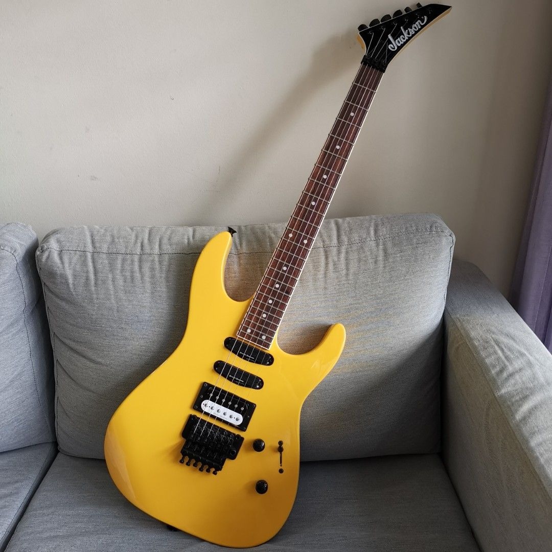 RESERVED: Jackson Soloist SL1X, Yellow, Hobbies & Toys, Music & Media ...