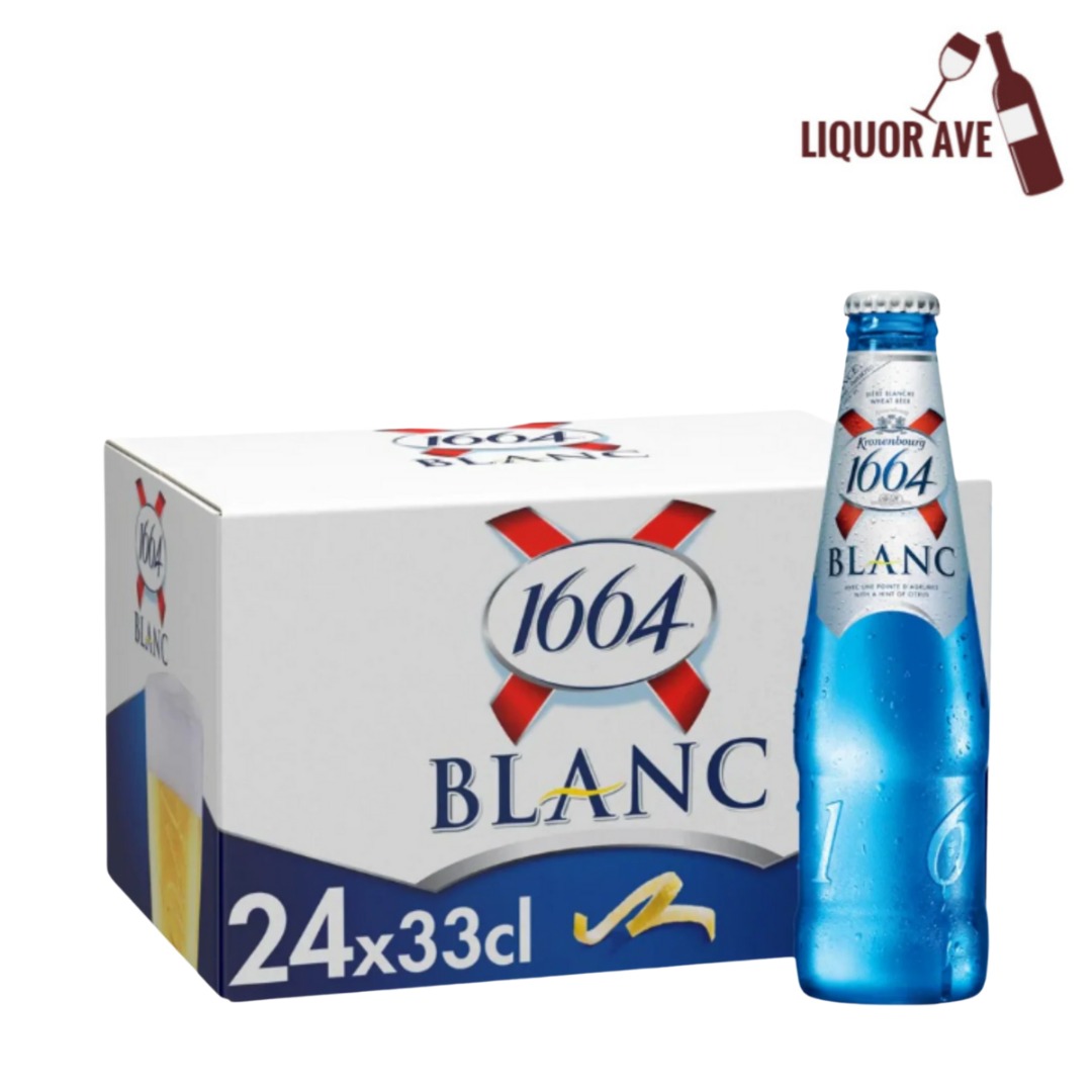 Kronenbourg 1664 Blanc Pint - 24 Bottles x 330ml (Oct 2025 - Expiry ...