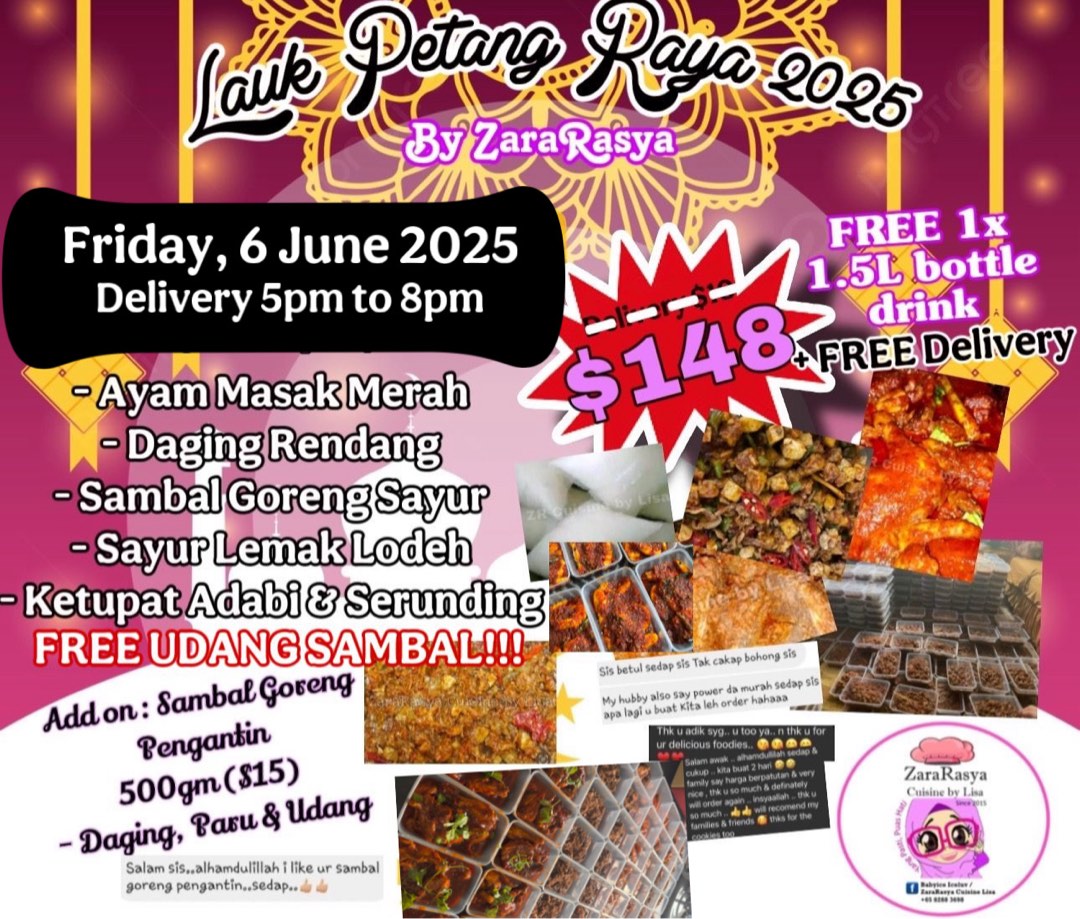 Lauk Raya Haji 2025 FREE DELIVERY, Food & Drinks, Local Eats on Carousell