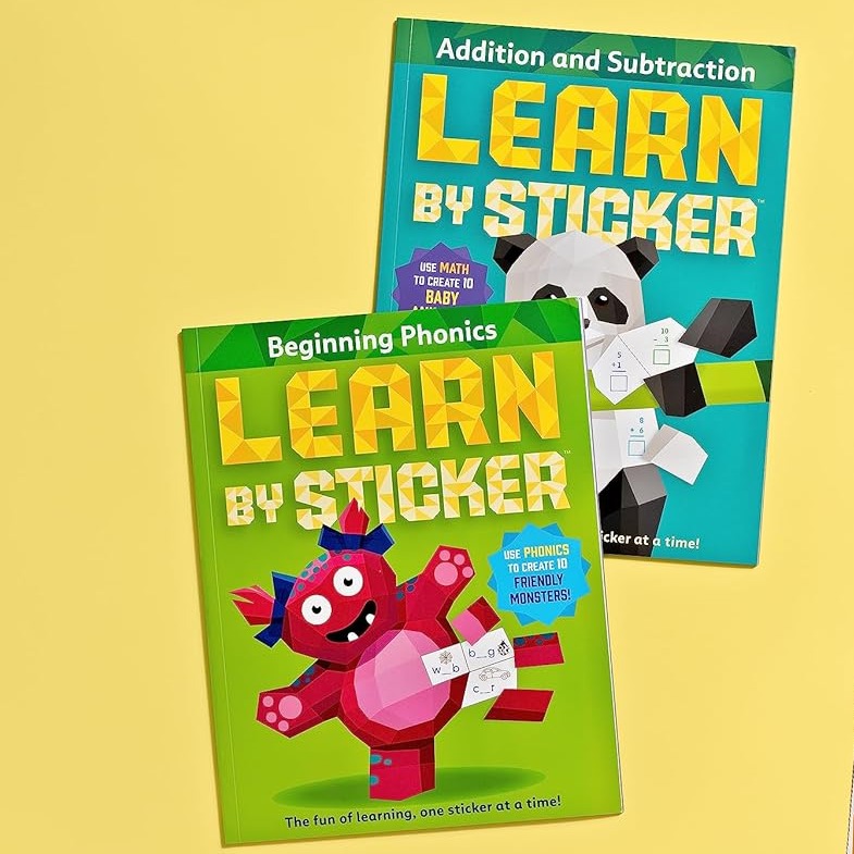 Learn by sticker Phonics Learning (Combine of paint by sticker and ...