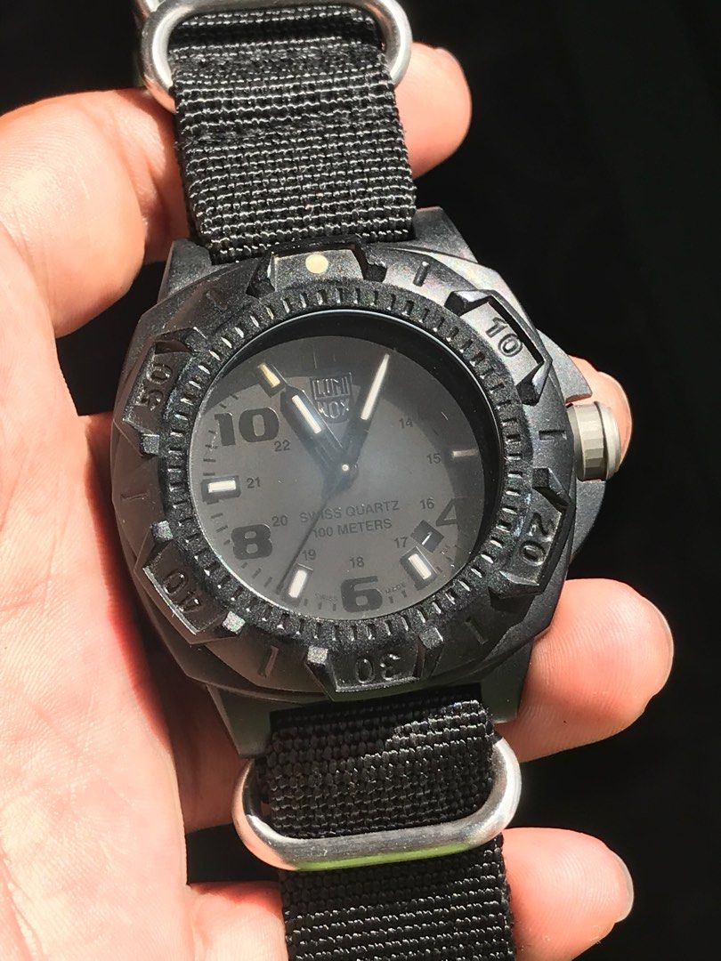 Luminox Sentry A.0200.BO Quartz Carbon Triple Black, Men's Fashion ...