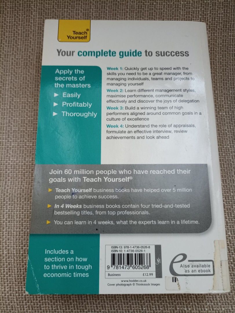 Management in 4 Weeks, The Complete Guide to Success by Martin Manser ...