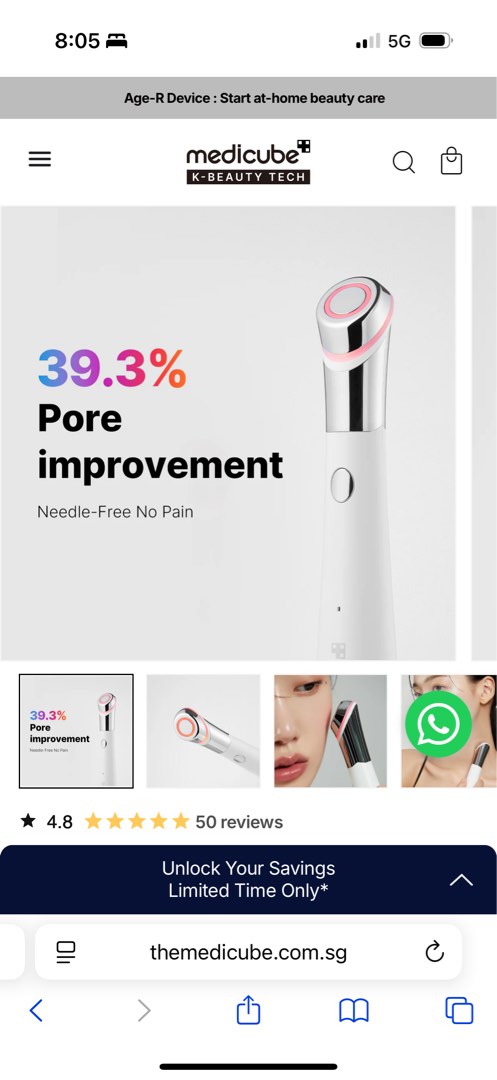 Medicube Age-R ATS Air Shot device, Beauty & Personal Care, Face, Face ...