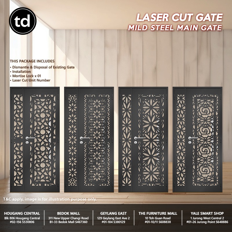 Mild Steel Gate/ Gate/ Steel Gate/ Metal Gate/ Main Gate/ HDB/ HDB Gate ...