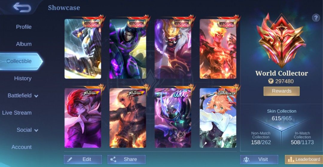 Mobile Legends World Collector Account Sultan, Video Gaming, Video ...