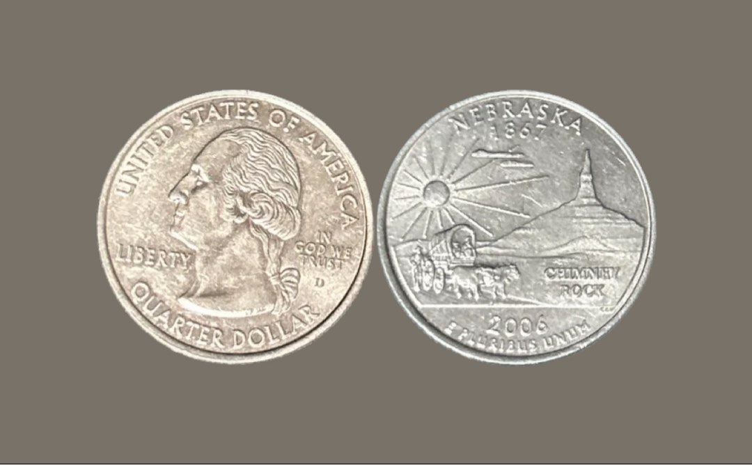 Nebraska State Quarter, released in 2006 as part of the U.S. Mint's 50 ...