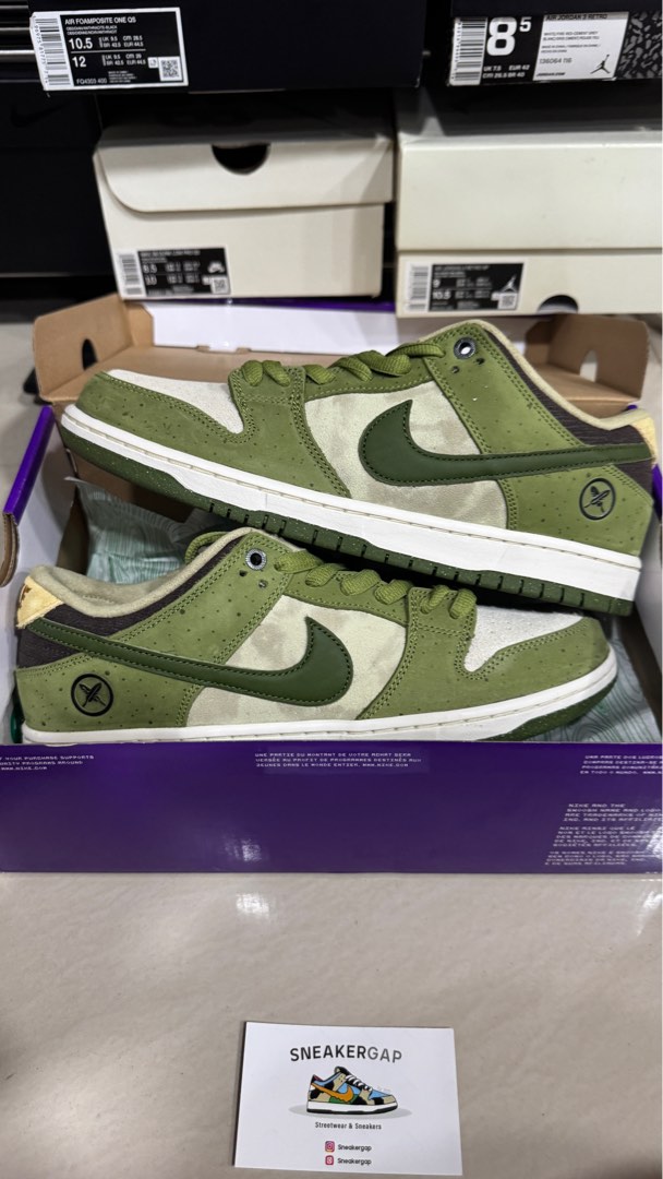 Nike Sb dunk low Yuto Macha, Men's Fashion, Footwear, Sneakers on Carousell