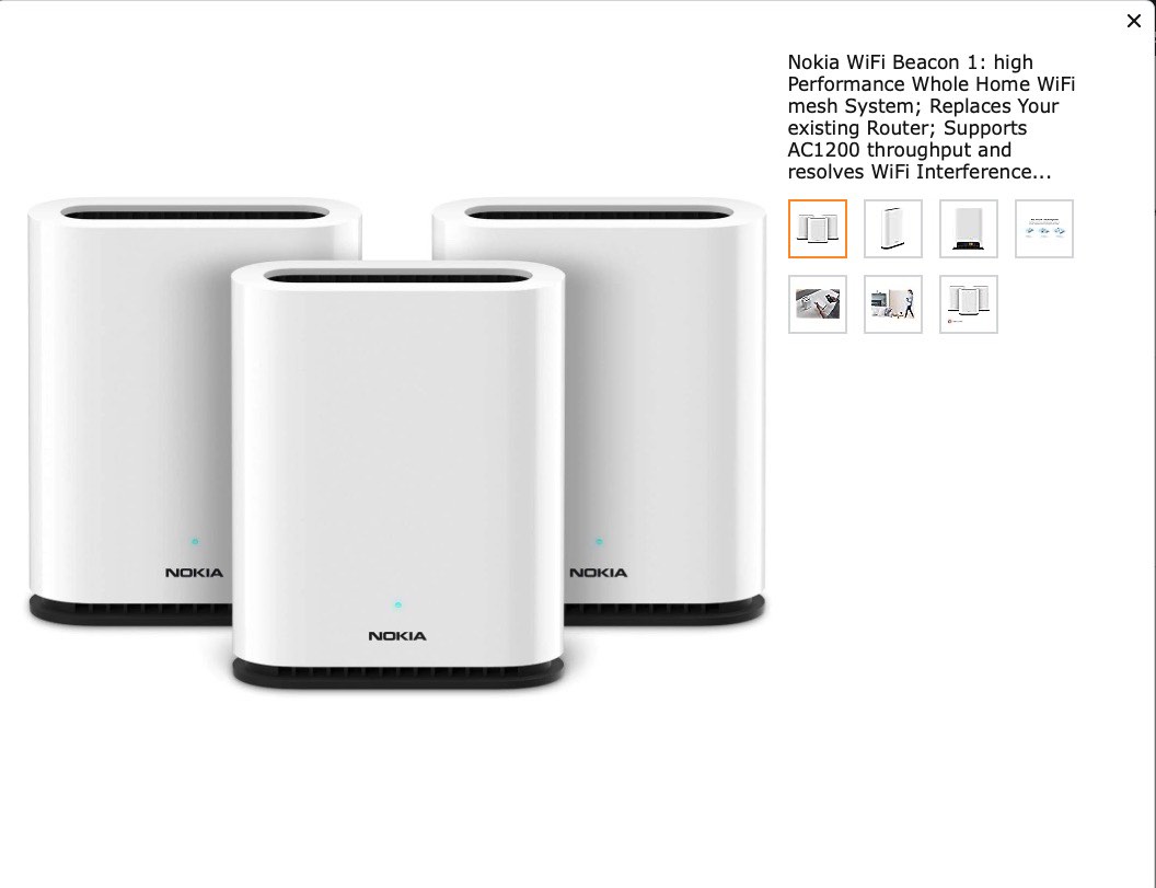 Nokia WiFi BEACON 1 (set of 3 mesh routers), Computers & Tech, Parts ...