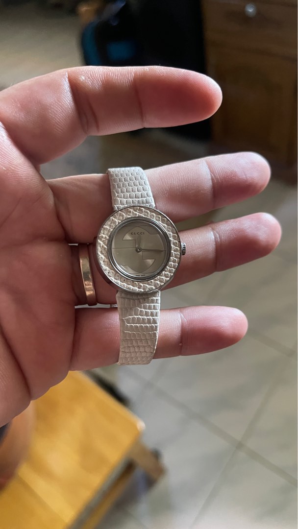 Padies gucci watch all white, Luxury, Watches on Carousell