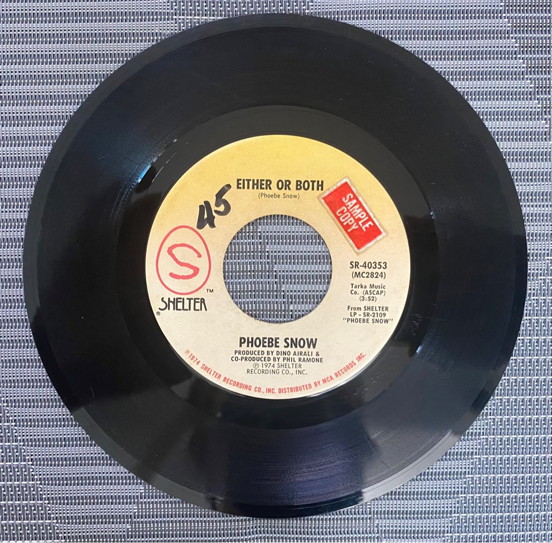 Phoebe Snow - Either Or Both / Poetry Man - Original Soft Rock Pop ...