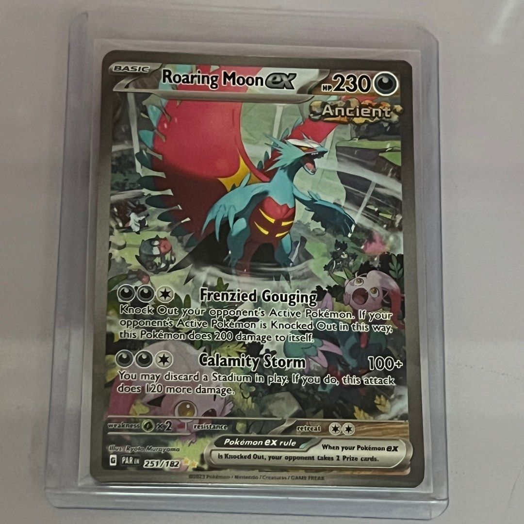 english Roaring Moon EX SIR SAR paradox rift PR eng pokemon card ...