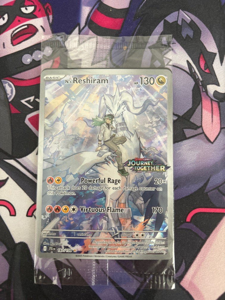 Pokemon TCG N’s Reshiram Promo, Hobbies & Toys, Toys & Games on Carousell