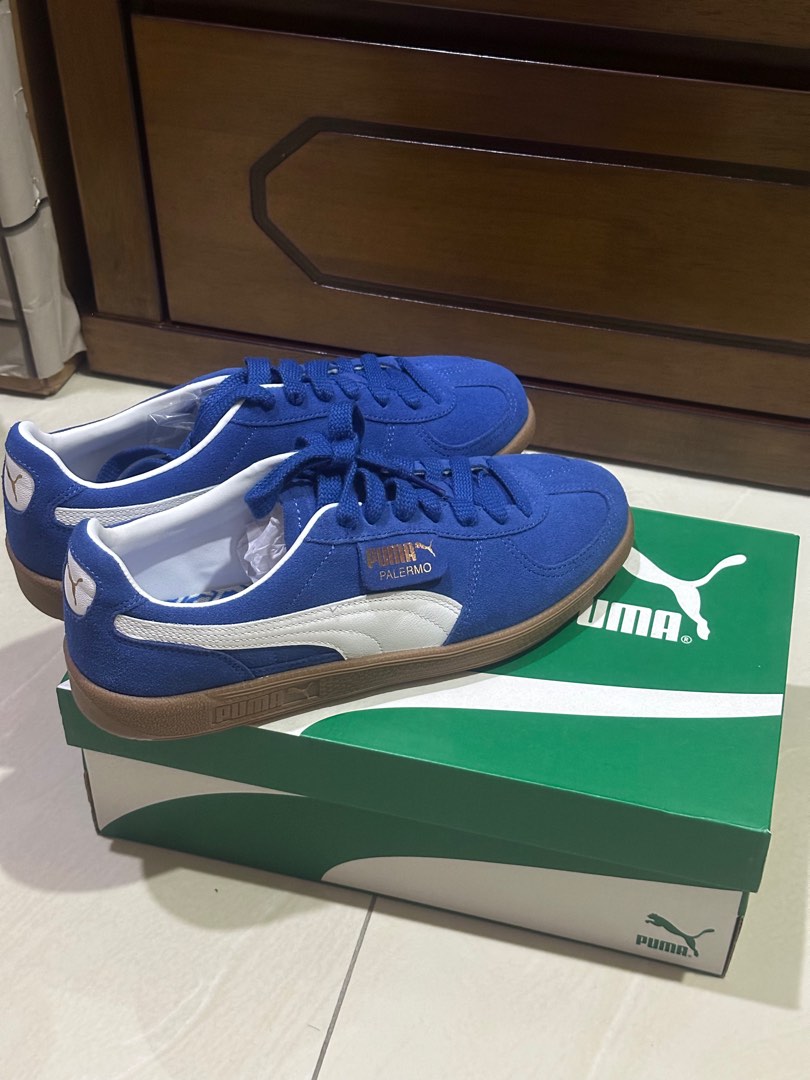 Puma Palermo Blue, Men's Fashion, Footwear, Sneakers on Carousell
