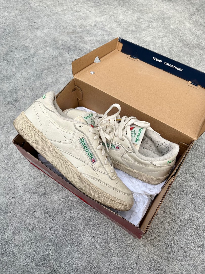 Reebok club c 85 vintage. 42. bukan thrift, Fesyen Pria, Sepatu , Sneakers di Carousell